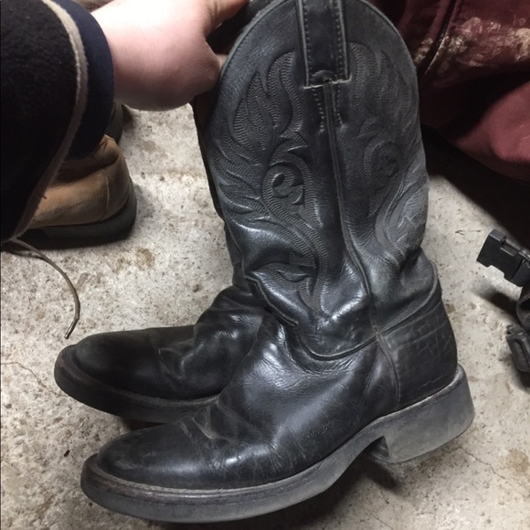 Justin Boots | Shoes | Black Justin Cowboy Riding Boots | Poshmark